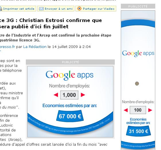 Google apps premier vs exchange 2007